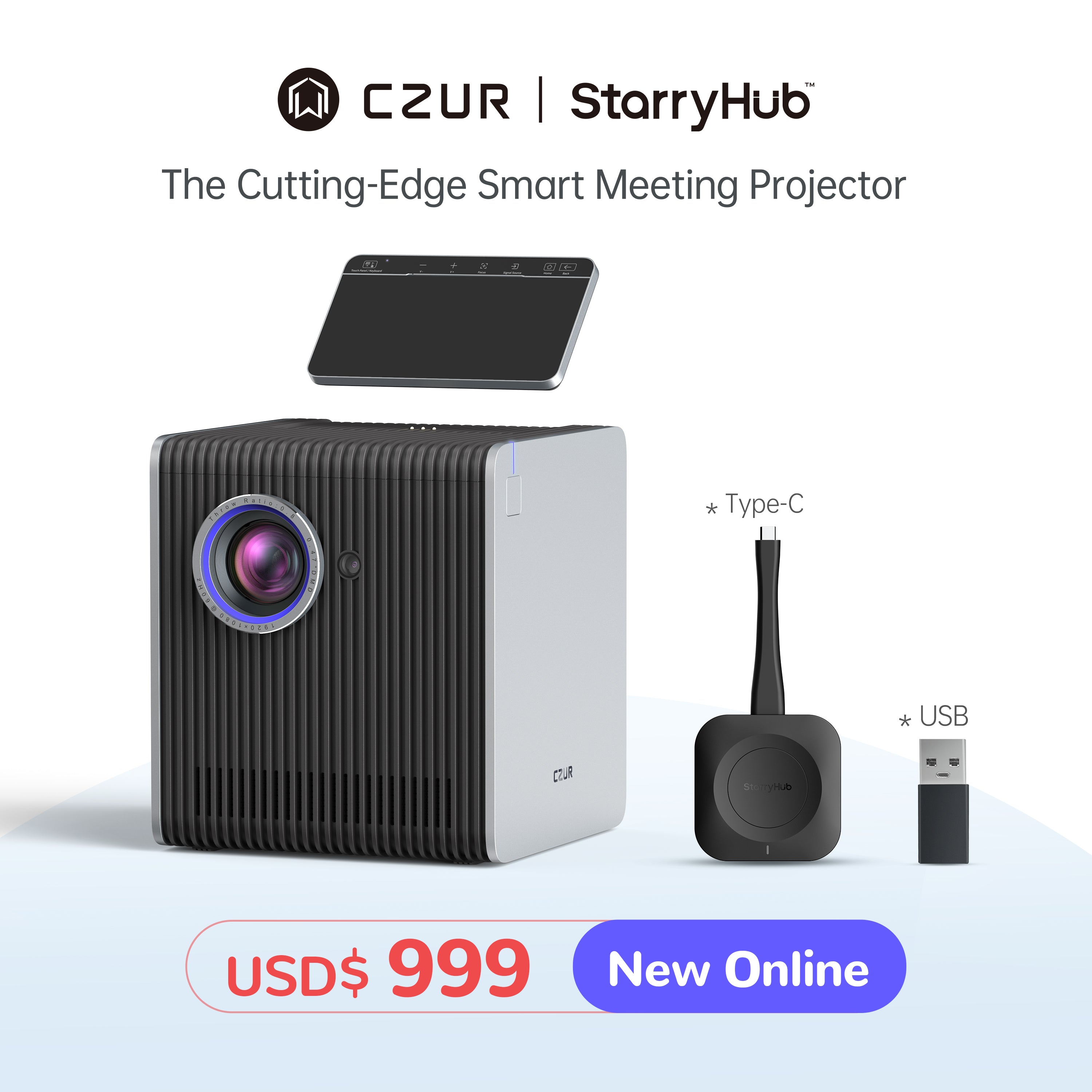 CZUR StarryHub|All In One Modern Meeting Room Projector – CZUR TECH